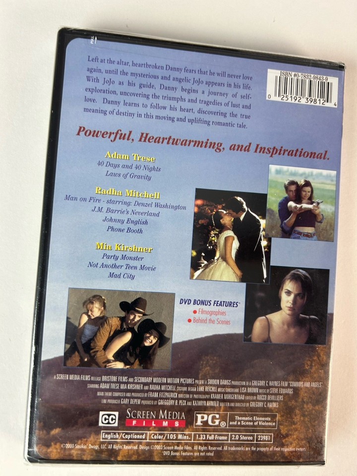 Cowboys and Angels DVD Adam Trese Mia Kirshner Radha Mitchell New ...