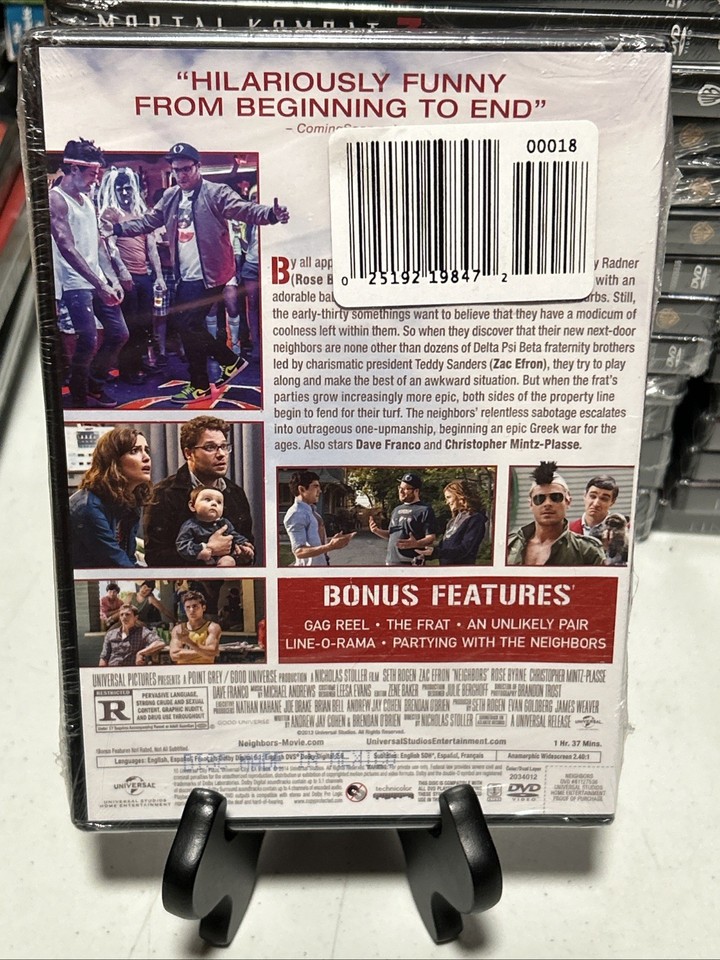 Neighbors (DVD, 2014, Widescreen) NEW Zac Efron Seth Rogen BUY 3 DVDs ...