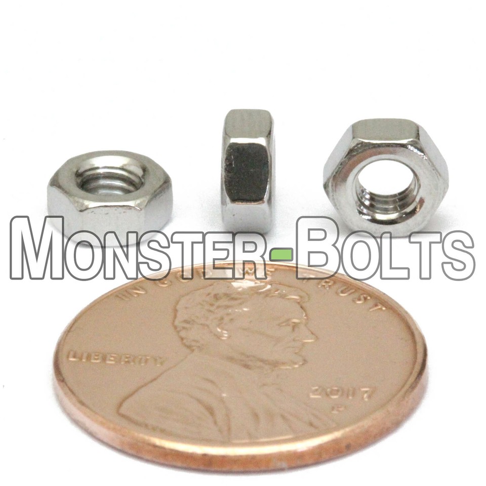 Metric Stainless Steel Hex Nuts DIN 934 M2 M2.5 M3 M3.5 M4 M5 M6 M8 M10 ...