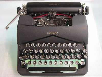 Vintage Corona Standard Typewriter with Original Case and Warranty | eBay