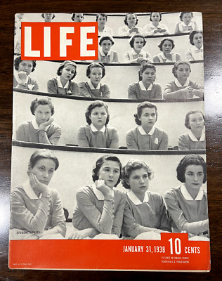 ORIGINAL Vintage Life Magazine, January 31, 1938 - Student Nurses | eBay