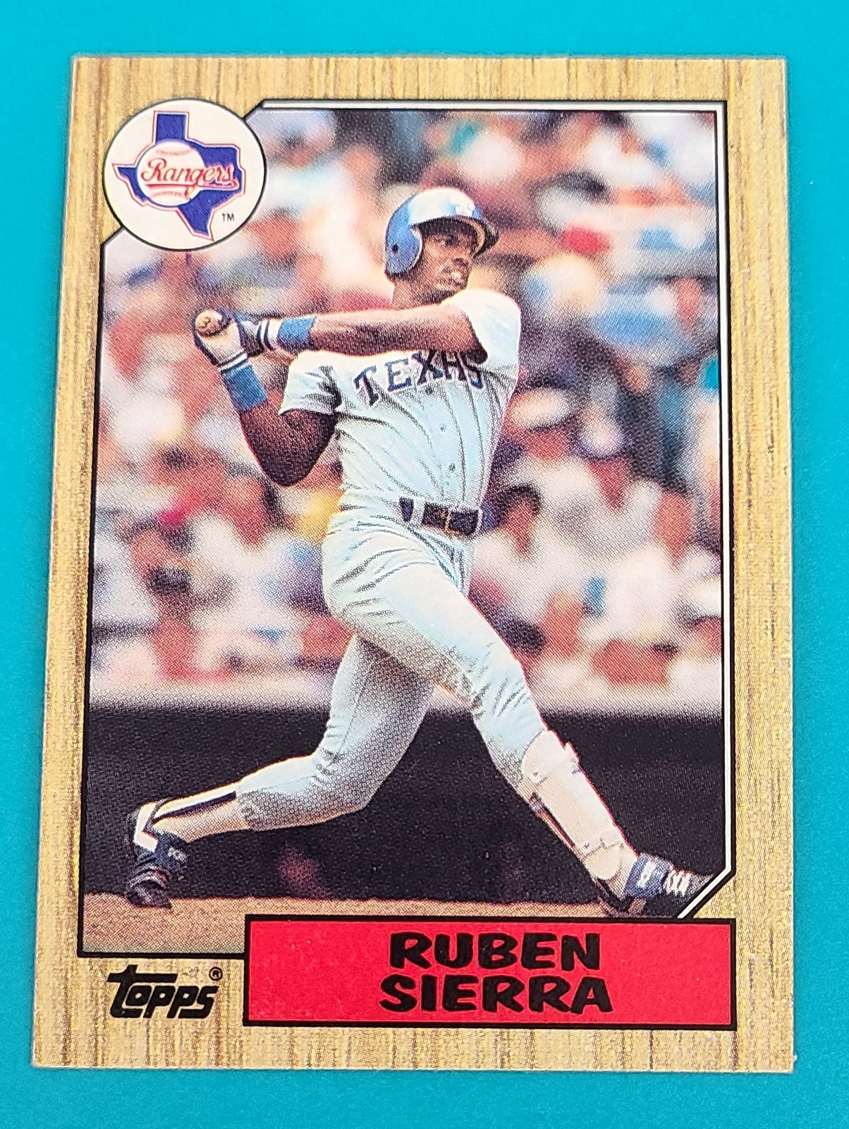 1987 Topps RC #261 Ruben Sierra Texas Rangers BASEBALL Card P8 | eBay