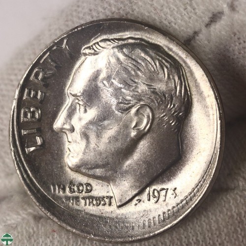 Mint Error: Off Center Strike - 1973 Roosevelt Dime - 5-10% Off Center ...