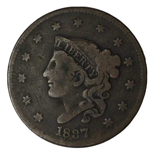 1837 1C Coronet Head Large Cent F # | eBay