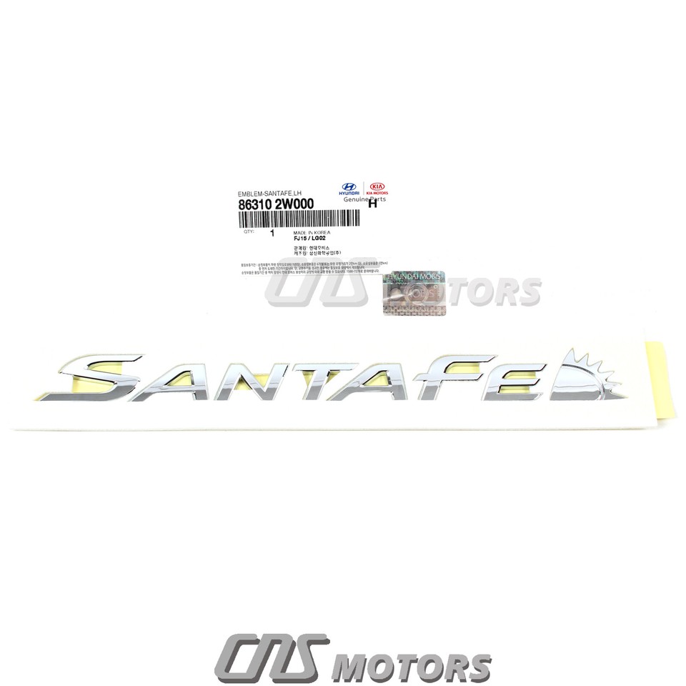 REAR Liftgate Trunk Emblem Badge for 13-18 Hyundai Santa Fe ⭐GENUINE⭐ ...