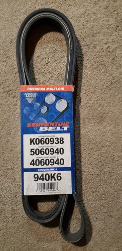 940K6 ARMOR MARK/CADNA SERPENTINE BELT (6PK2385, 5060940, K060938 ...
