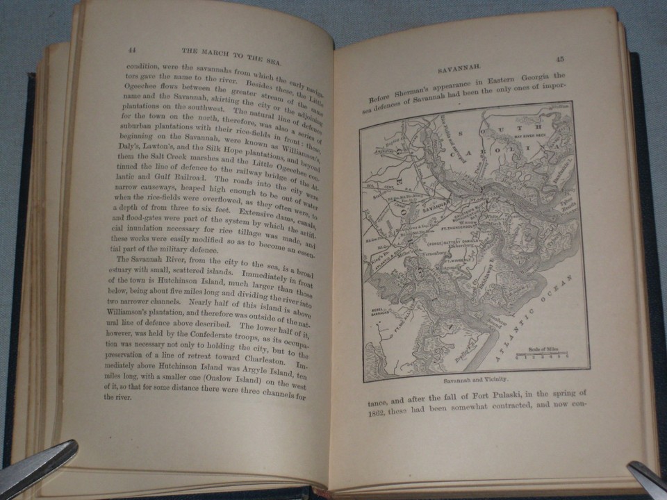 1882 BOOK THE MARCH TO THE SEA FRANKLIN & NASHVILLE BY JACOB D. COX | eBay