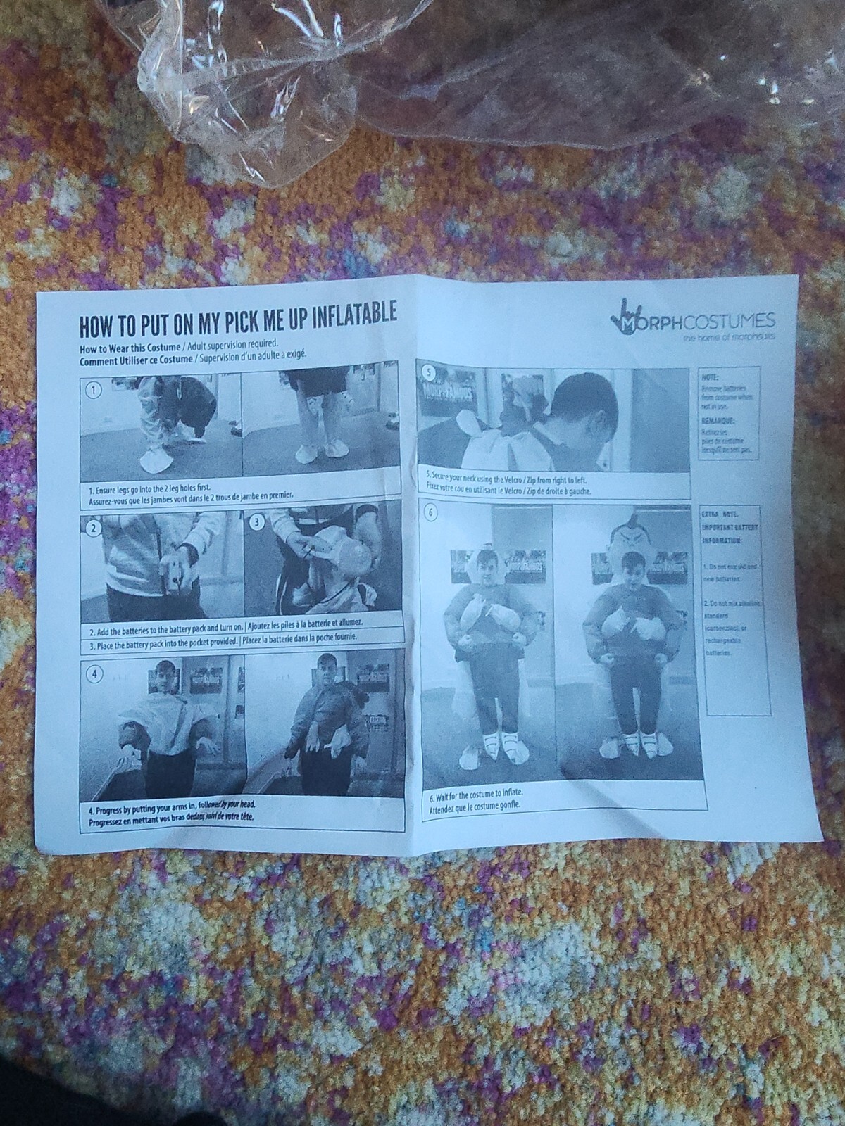 Kids Grim Reaper Pick Me Up Inflatable Costume Boys G… - Gem