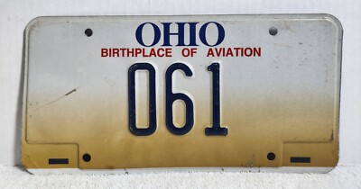 Vintage 2006 Ohio License Plate Birthplace Of Aviation " 061 " | eBay