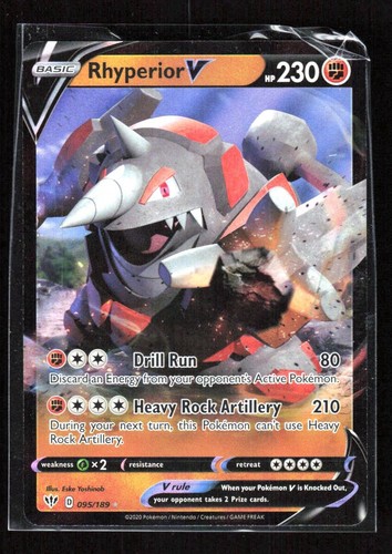 Pokemon SWSH03: Darkness Ablaze #095/189 Rhyperior V Ultra Rare | eBay