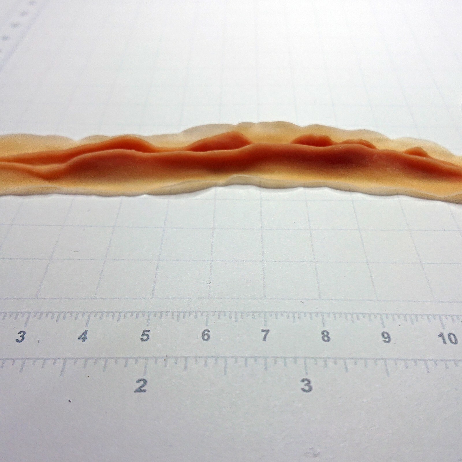 Slit cut slash stab wound! #2 Deep detailed latex fake scar UK costume ...