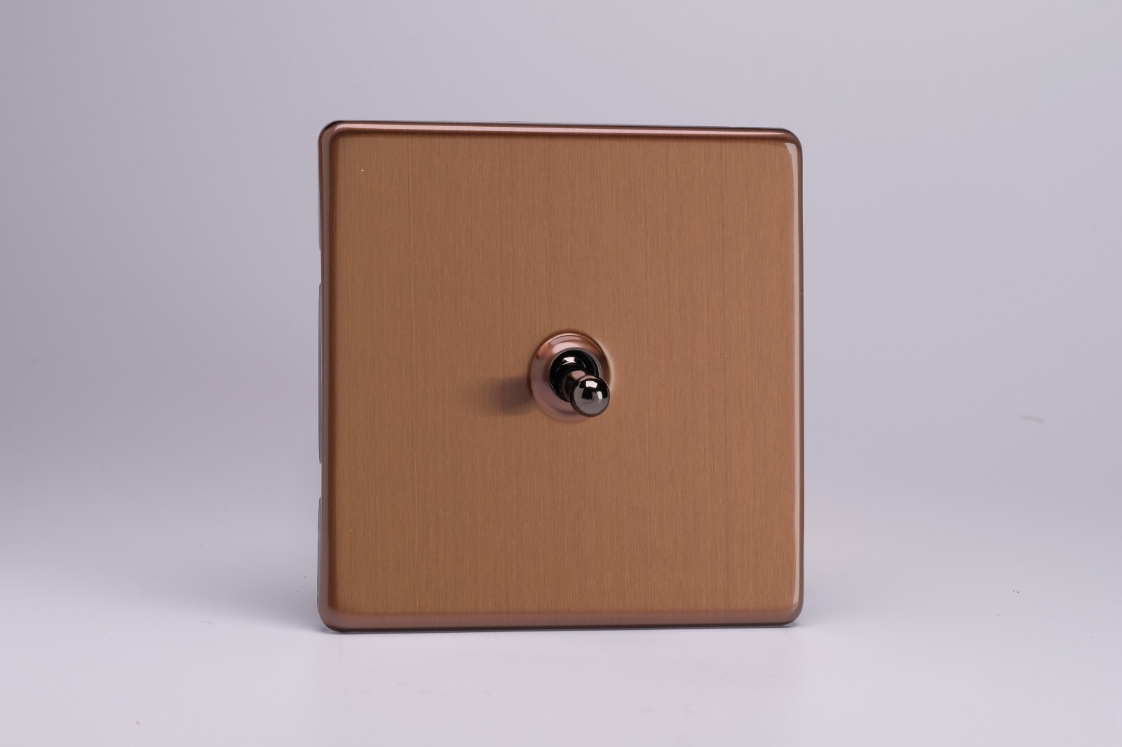 Varilight Screwless Brushed Bronze Light Switch Socket Dimmer Toggle ...