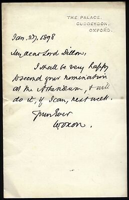 1898 Bishop De Oxford, William Stubbs, The Palace, Cuddesdon Pour Lord ...