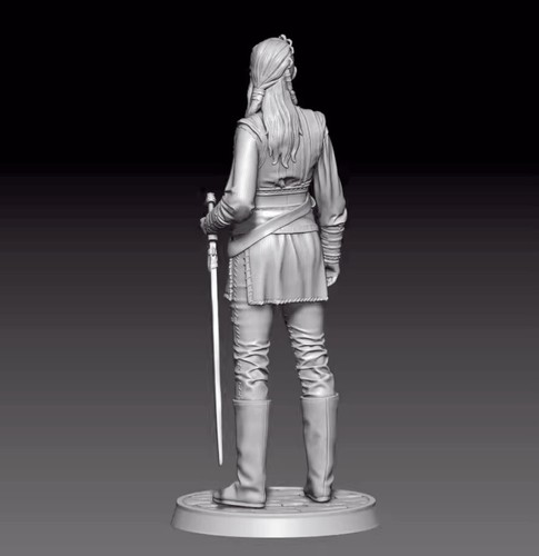 1/18 resin figure model kit 3D printing of Viking female warriors ...