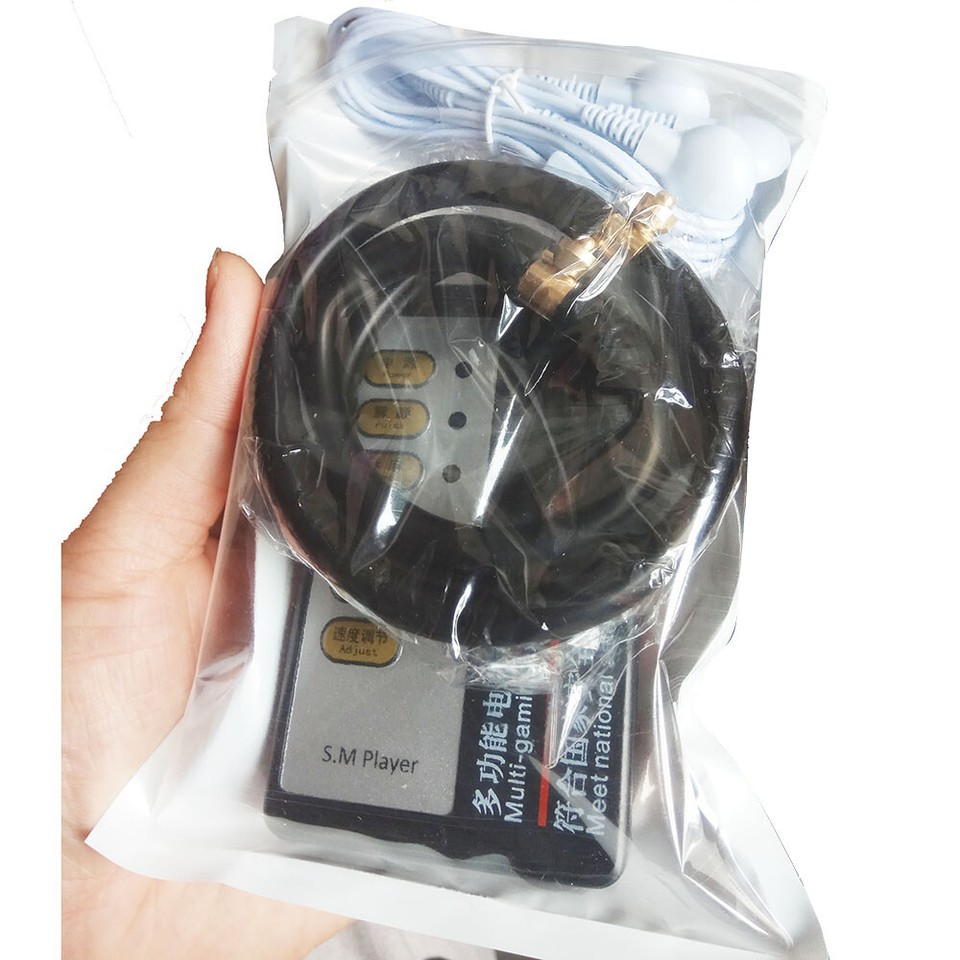 E-Stim Shock Cock Therapy Penis Ring Anal Butt Plug Stimulate Sex Toys ...