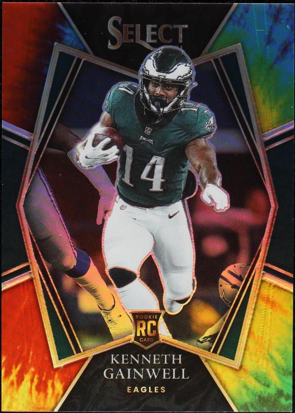 2021 Panini Select - Premier Level Kenneth Gainwell #181 Tie-Dye Prizm ...