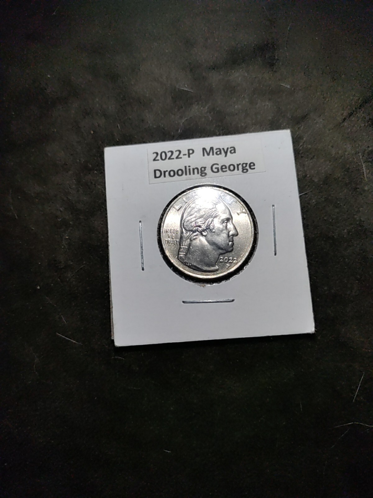 2022 D Quarter Errors drooling George flower in the hair very rare, DDO ...