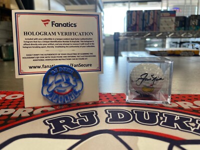Jack Nicklaus Autographed PGA Masters Logo Golf Ball - Fanatics ...