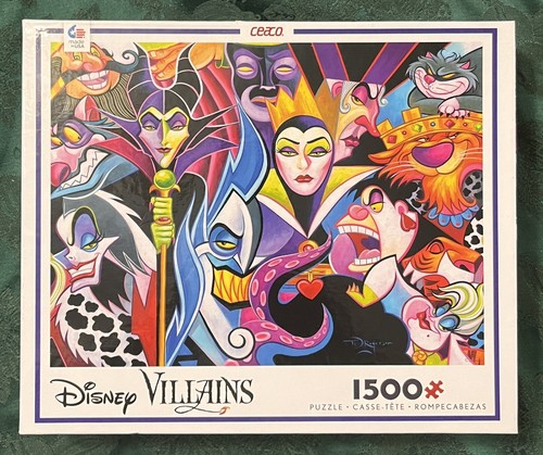 Disney Villains Abstract Collage Tim Roberson Artist 1500 Piece Jigsaw ...