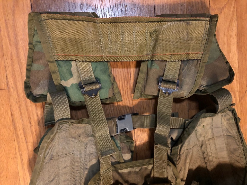 80s 90s US Army USGI Woodland Camo Tactical Load Bearing Vest LBV & LC ...