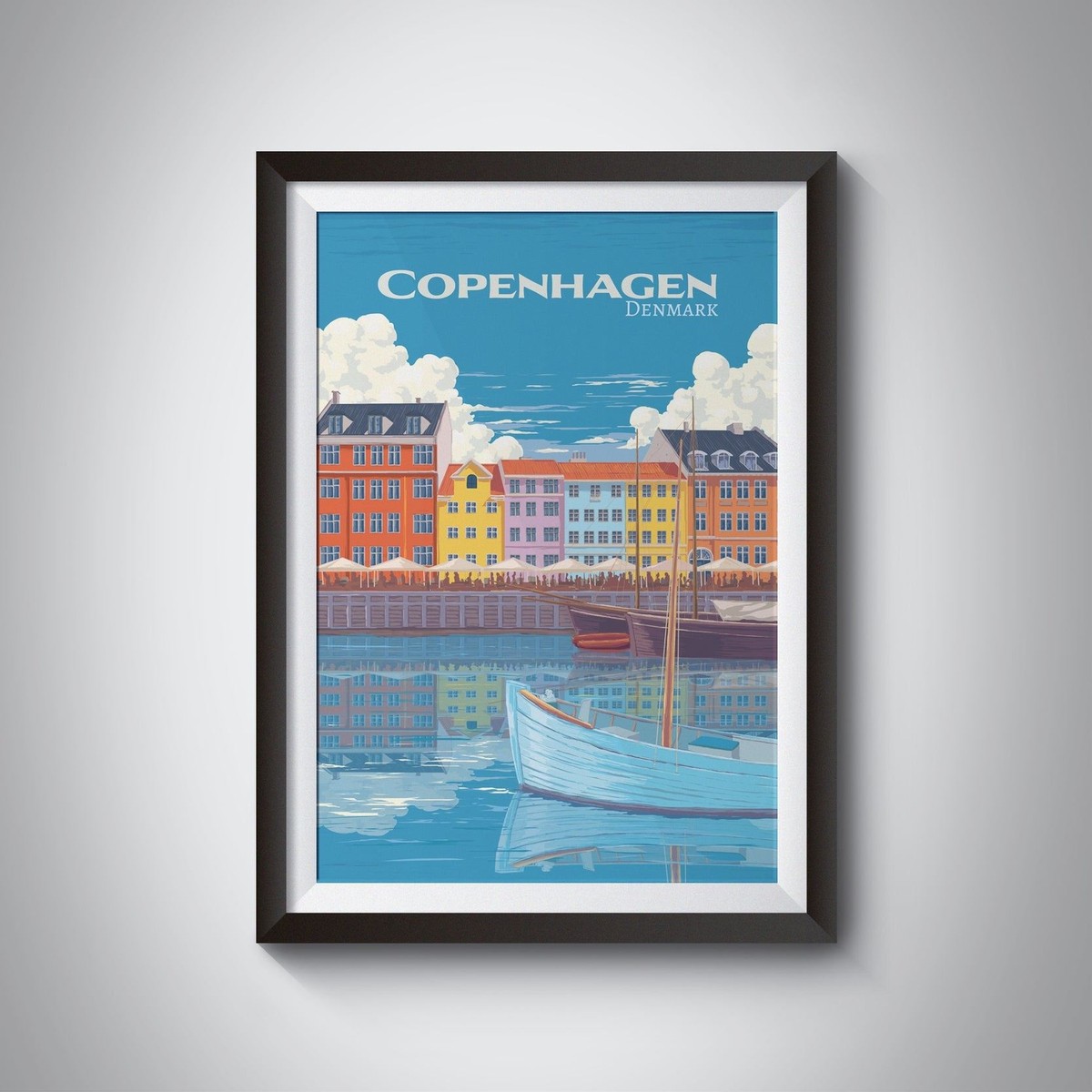 Copenhagen Travel Poster