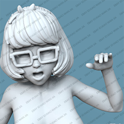 1/24 Resin Figure Velma with Boyfriend Model Kit Unpainted Unassembled ...