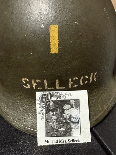 Worn M1 Helmet Lieutenant Selleck WW2 With Pictures & The Whole Platoon ...