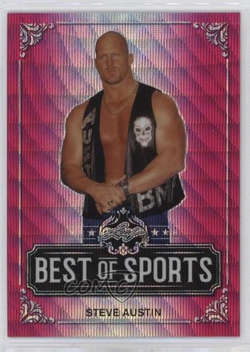2019 Leaf Best of Sports Pink Wave 3/10 Steve Austin #M-12 HOF hg6 ...
