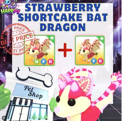 Strawberry Shortcake Bat Dragon (NFR/FR)Best Price Pet 2025/Trusted ...