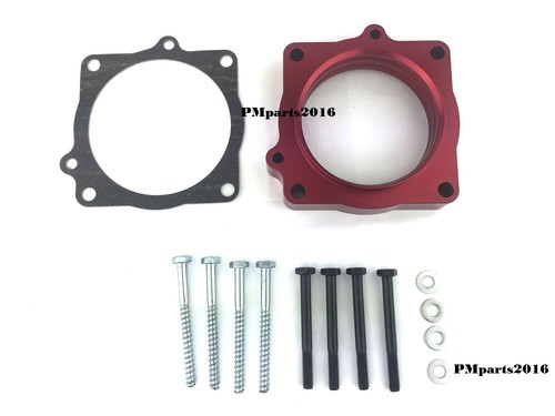 Red Throttle Body Spacer Fit 09-19 Dodge Ram Hemi 5.7L V8 1500 2500 ...