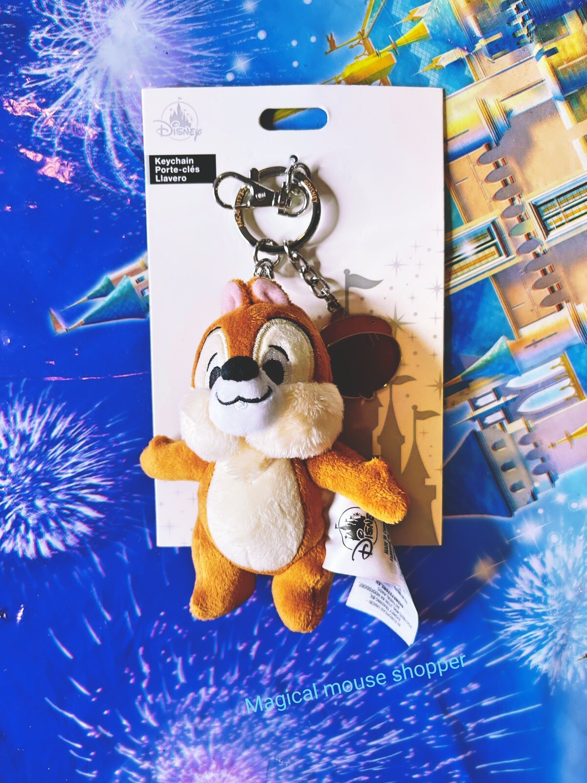 2023 Disney Parks Bag Charm Keychain New Plush Chip (& Dale) With Acorn ...