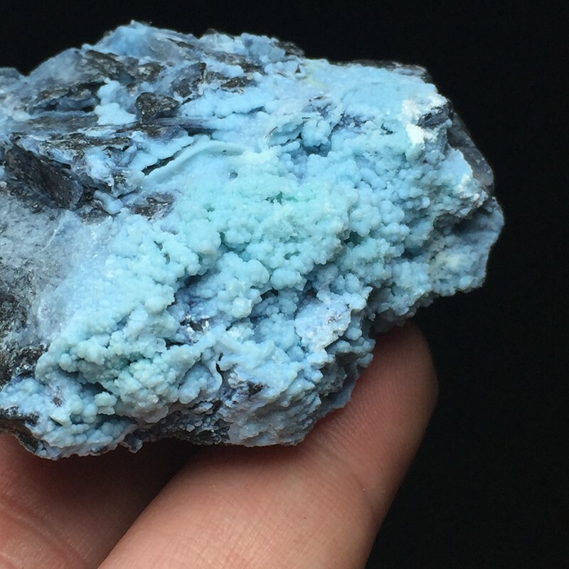 72g Rare Natural Botryoidal Blue Gibbsite Mineral Specimen China | eBay
