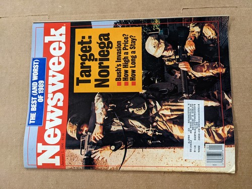 NEWSWEEK Magazine January 1 1990 Panama Invasion Manuel Noriega M301 | eBay