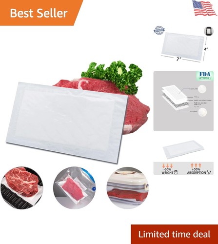 Meat Absorbent Pads 4x7 inch Dri Lock 60g for Vacuum Sealer Bags 80pcs ...