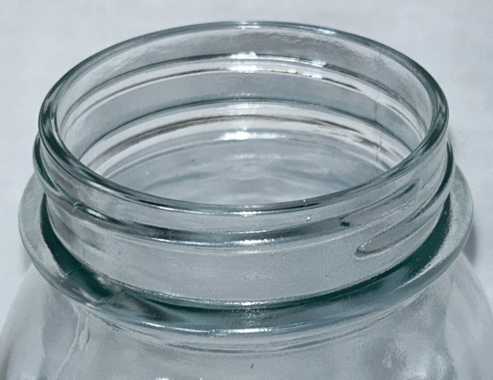 Vintage Mason Star Jar, Clear Glass Quart 1930-50s, Square, EUC | eBay