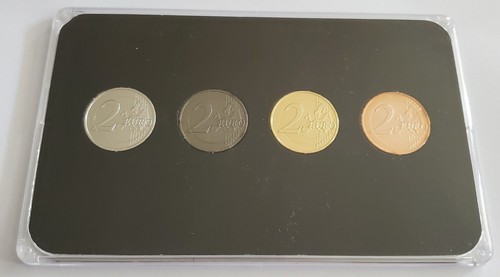 2 EURO MÜNZEN SET - KÖLNER DOM / KÖLN - Platin / Rotgold / Ruthenium ...