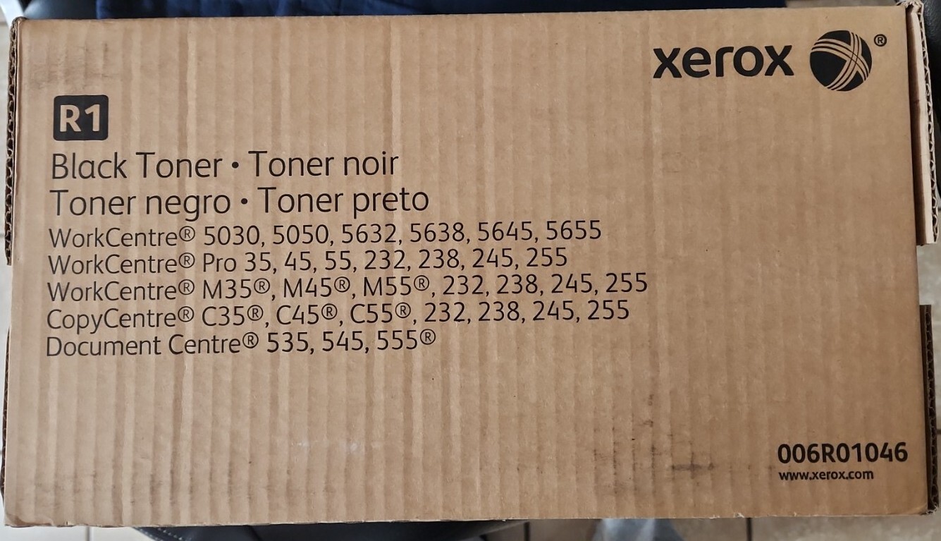 NEW Genuine Xerox 006R01046 Black Toner, 2 Cartridges, 1 Waste Toner ...