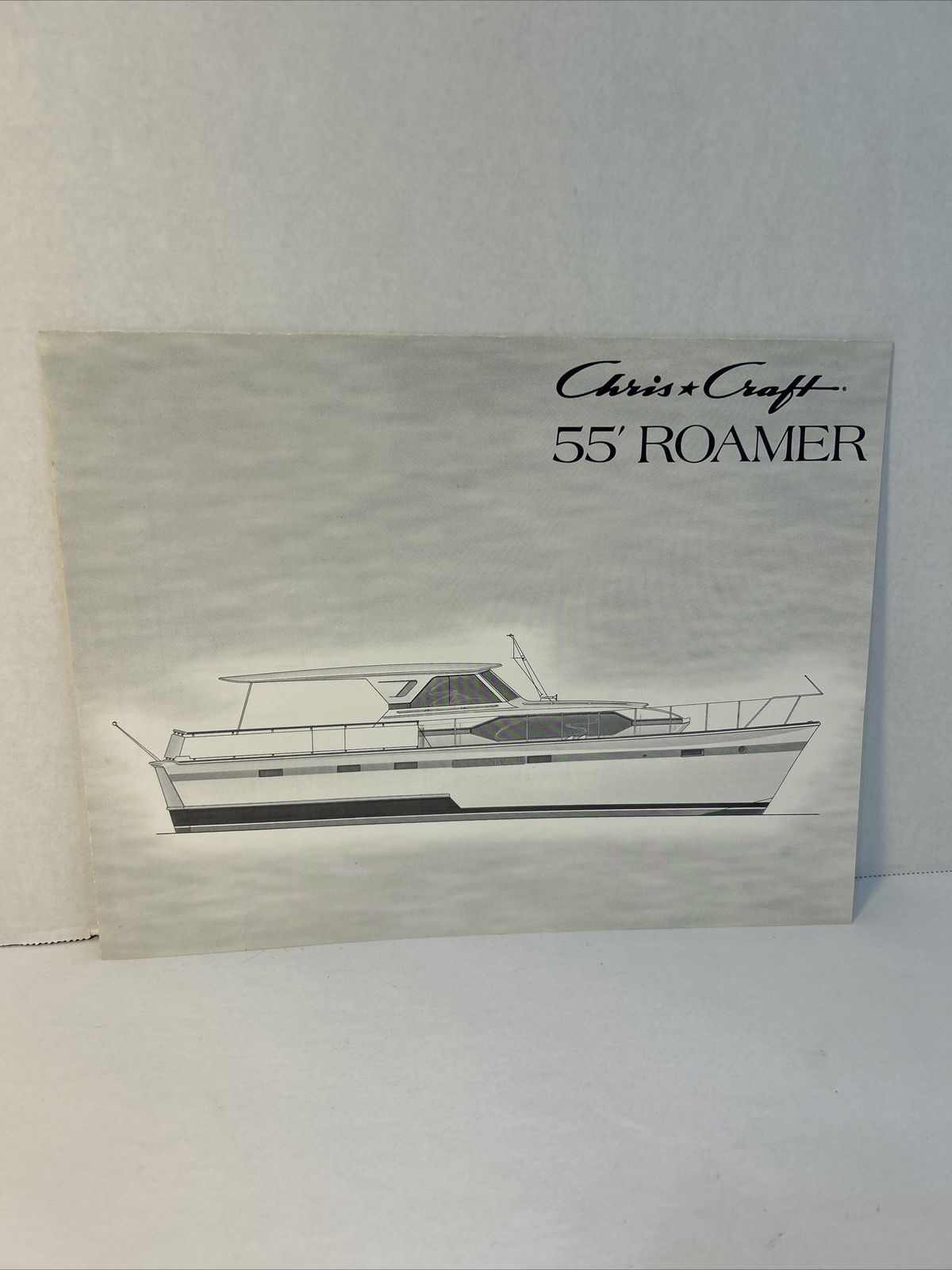1971 Chris Craft 55' Roamer Specifications/deck Plan Fold Out | eBay
