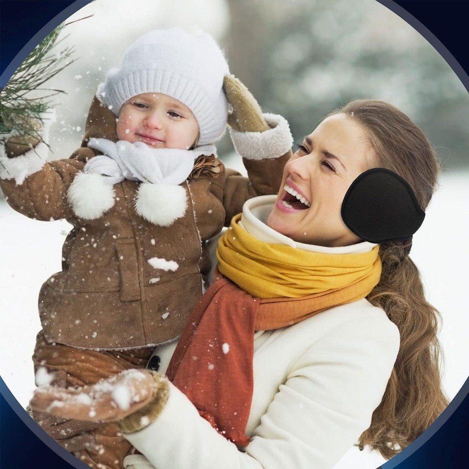 Ear Muffs Winter Ear warmers Fleece Earwarmer Men Women Behind the Head ...