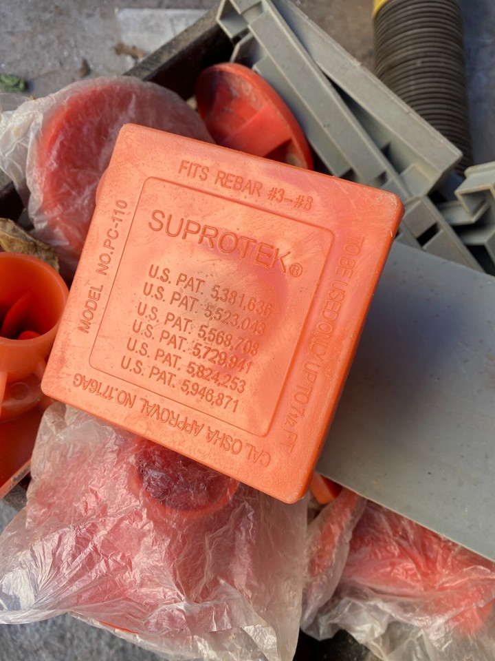 Rebar Caps Impalement Safe, Flat Top, Steel Plate, BOX OF 40 | eBay