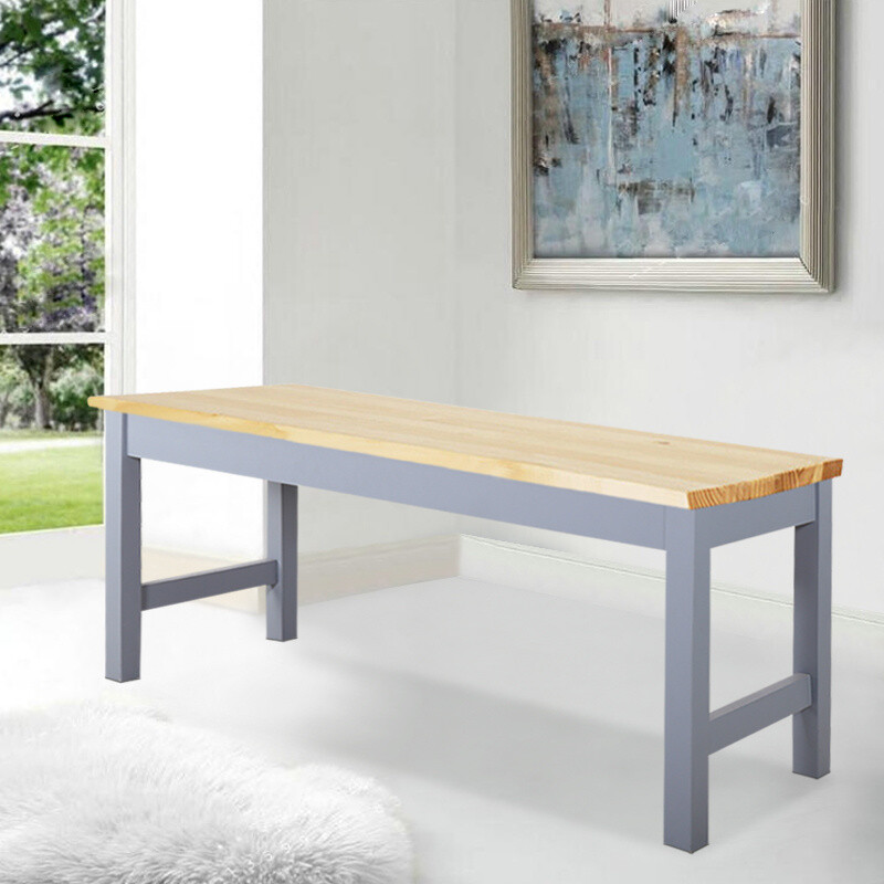 3FT Dining Kitchen Bench Living Room Hallway Shoe Chair Seat Pine Wood ...