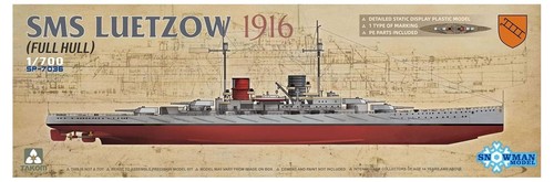 Tacom 1/700 German Navy SMS Lützow 1916 Full Hull Model Plastic Model ...