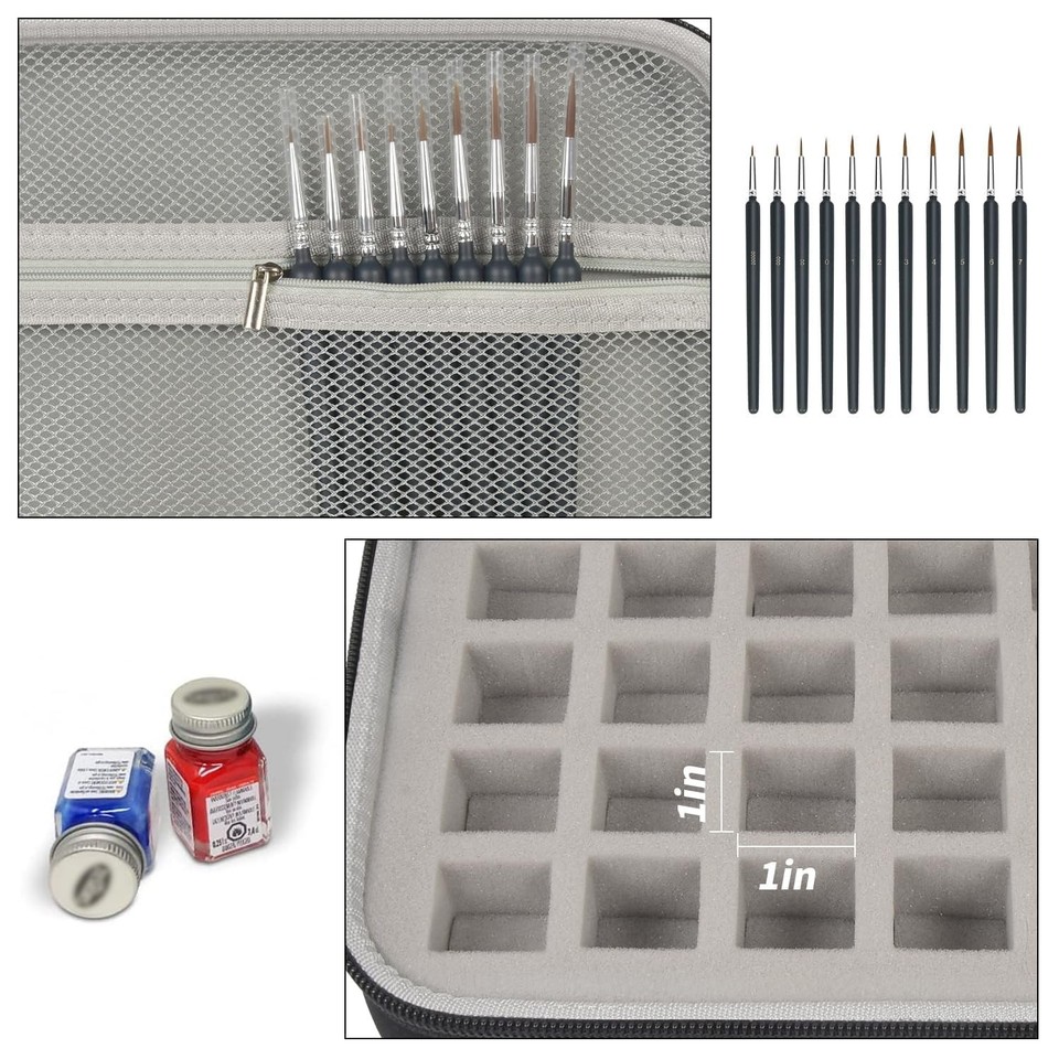 Model Paint Storage Case Compatible with Testors Paint Set Paints ...