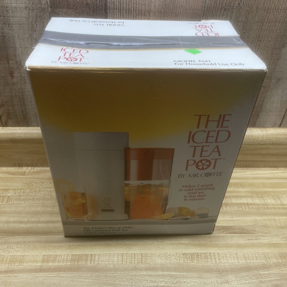 The Iced Tea Pot by Mr. Coffee Red 2 Qt Pitcher Ice Tea Maker Model TM1 ...