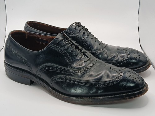 Allen Edmonds Nassau Ostendo Black Oxford Wingtip Made In USA 10.5 D | eBay
