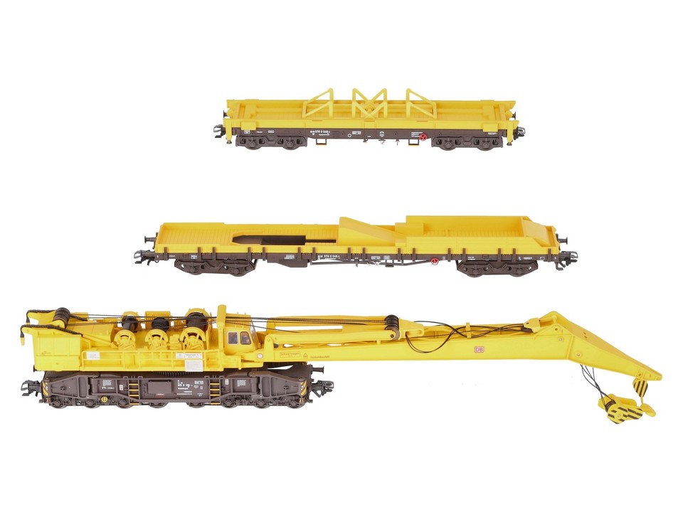 Marklin 49954 HO Deutsche Bahn Type 100 Crane Car & Type 817 Boom ...