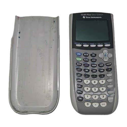 Texas Instruments TI-84 Plus Silver Edition Graphing Calculator W/Cover ...