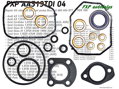 Repair kit for Bosch VE fuel pump 0460404977 VW Golf Audi A3 1,9TDI ...