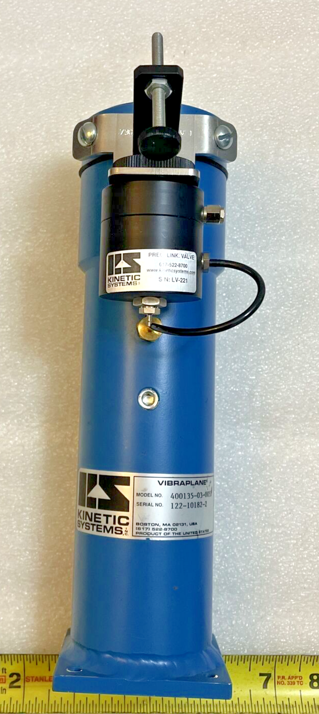 KS KINETIC SYSTEMS Model 400135-03-0055 Vibraplane with valve 617-522 ...
