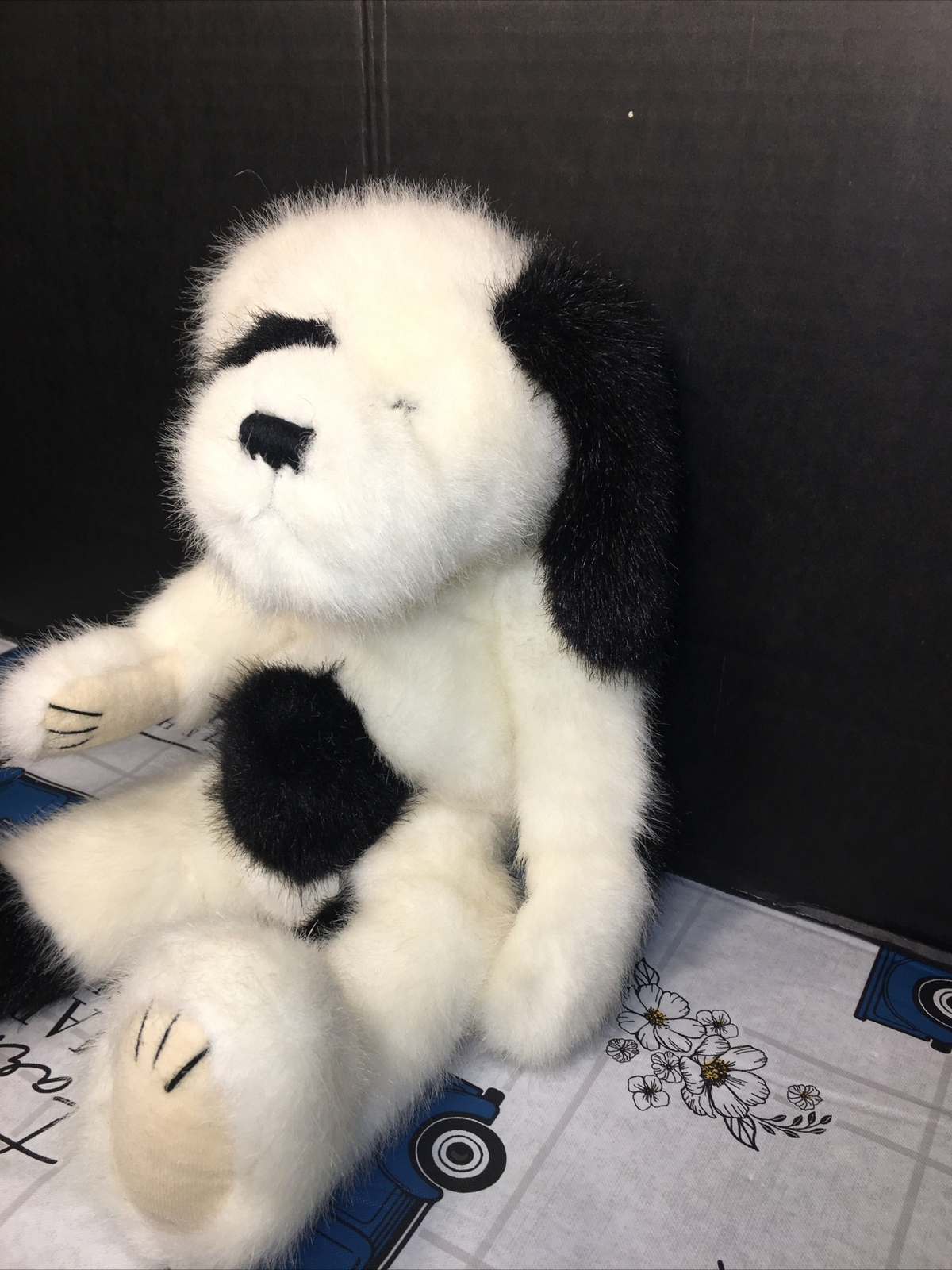 VGUC-17” Boyds Bears Duffy P Hydrant Puppy Stuffed Plush Black White ...